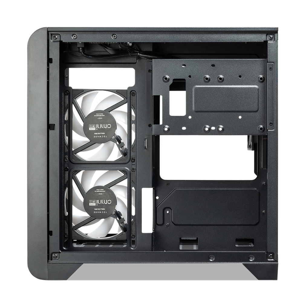 Tecware ARC M Curved TG MATX Case with Temperature Display and 3 ARGB ...