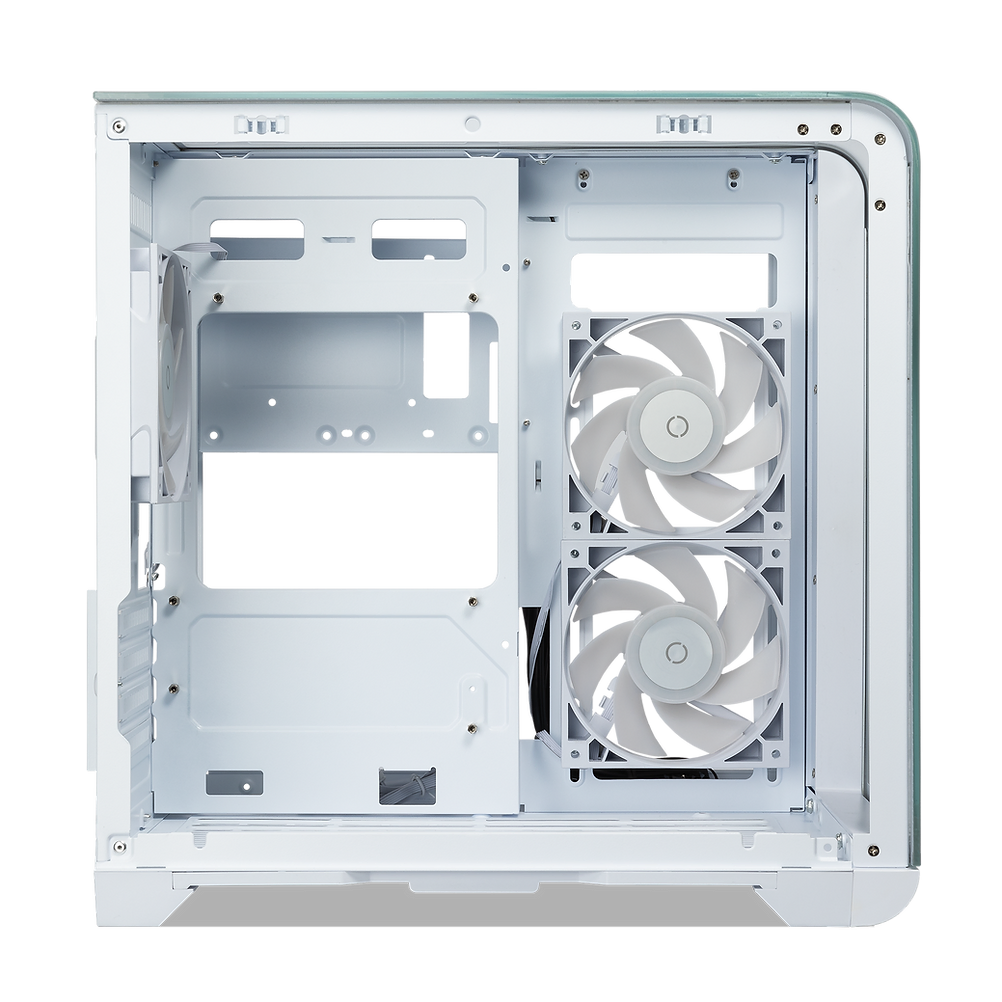 Tecware ARC M Curved TG MATX Case with Temperature Display and 3 ARGB ...