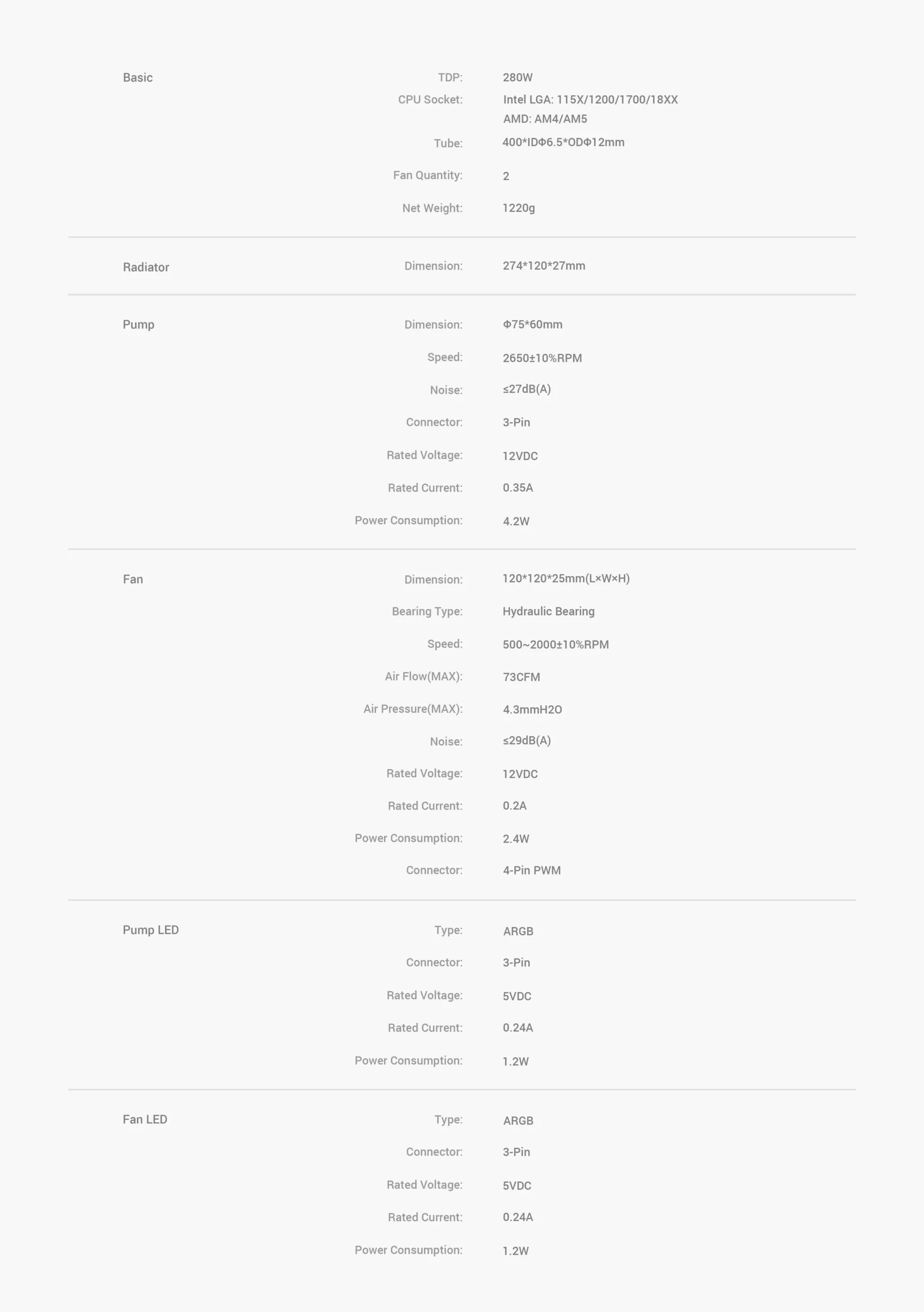 Ocypus Delta L24 240mm ARGB AIO Liquid CPU Cooler | Bermor Techzone BTZ