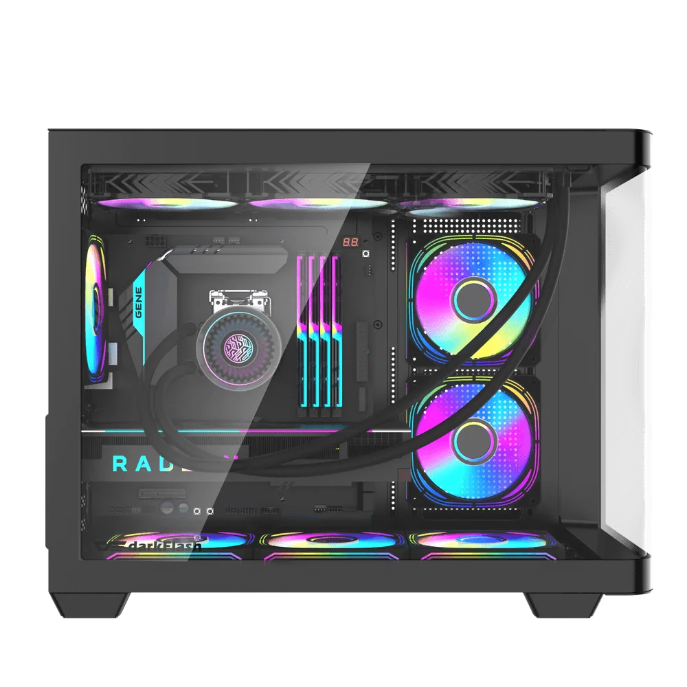 Darkflash L285M Luxury M-ATX PG Curved Glass Panel PC Case | Bermor ...