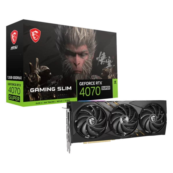 MSI GeForce RTX 4070 SUPER 12G GAMING SLIM WUKONG EDITION Graphics Card ...