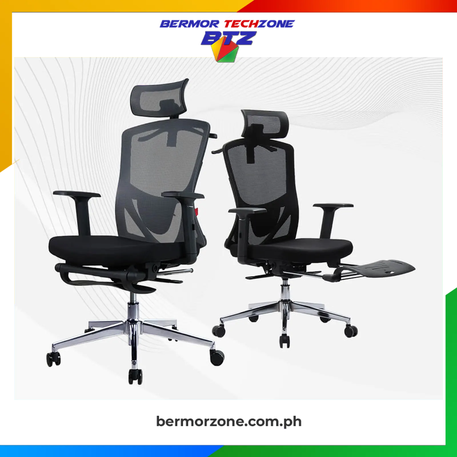 Fantech OC-A259 Office Chair Black | Bermor Techzone BTZ