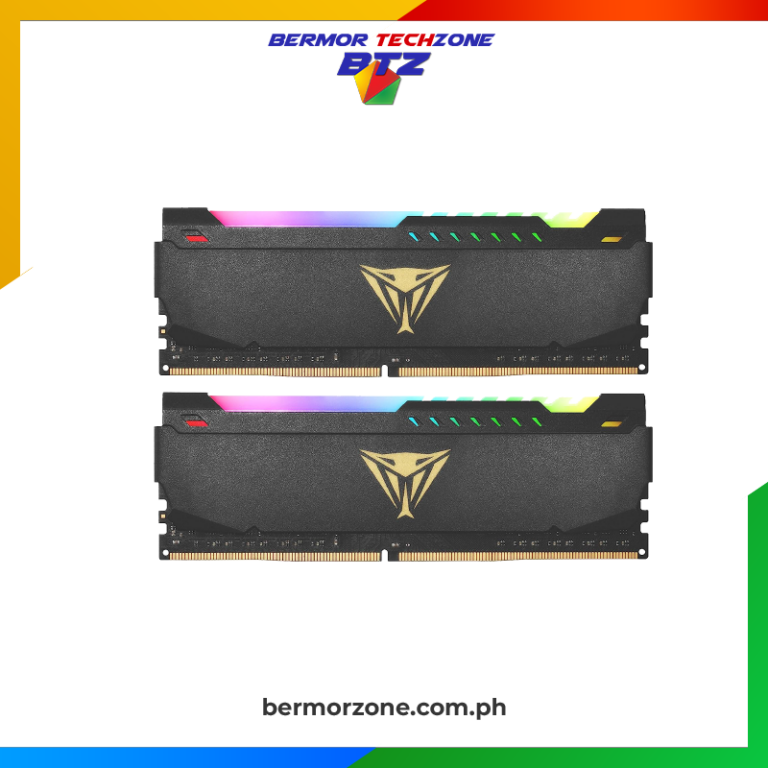 Patriot EP Viper Steel RGB DDR4 16GB 3200Mhz CL16 (2X8GB) UDIMM BLACK H/S Kit Desktop Memory ...