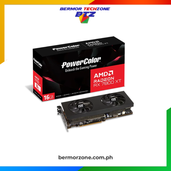 PowerColor AMD Radeon RX 7800 XT 16GB GDDR6 Graphics Card | Bermor ...