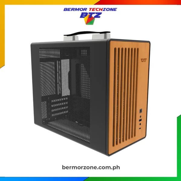 DarkFlash WD200 M-ATX Wooden Edition PC Case - Black | White | Bermor ...