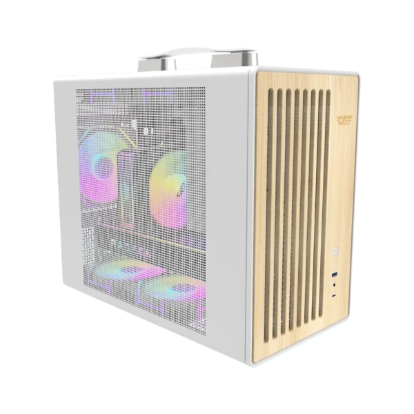 DarkFlash WD200 M-ATX Wooden Edition PC Case - Black | White | Bermor ...