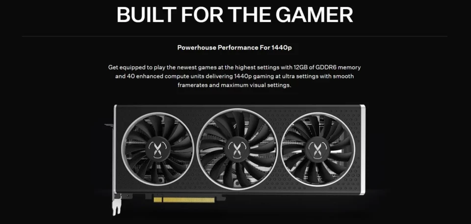 XFX SPEEDSTER QICK 319 AMD Radeon RX 6750 XT Core 12GB GDDR6 Gaming ...