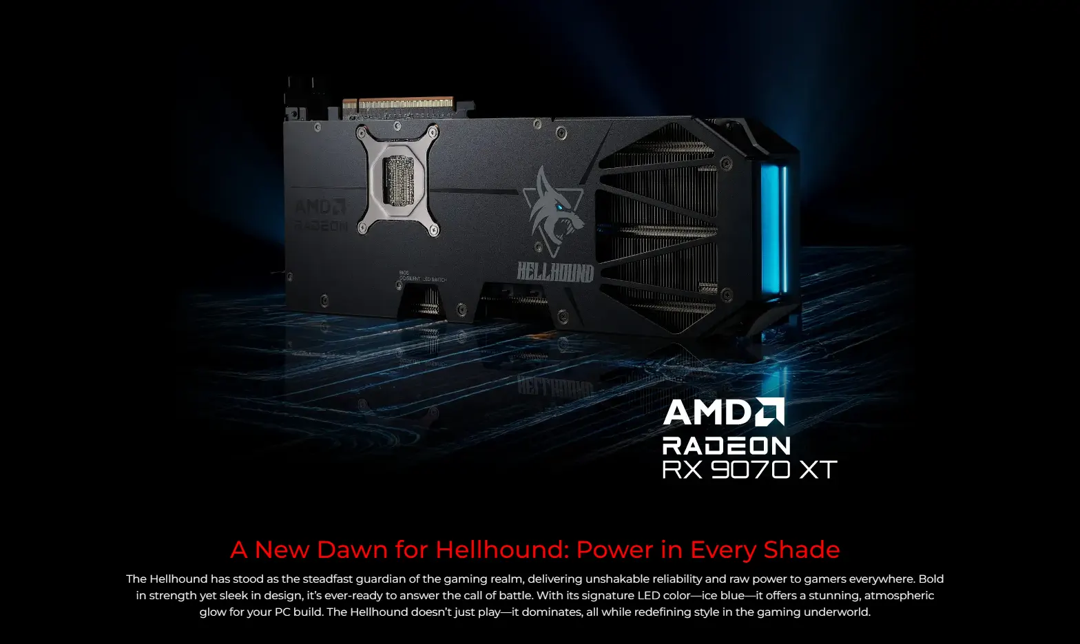 PowerColor Hellhound AMD Radeon RX 9070 XT 16GB GDDR6 Graphics Card ...