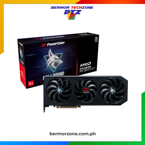 PowerColor Hellhound AMD Radeon RX 9070 XT 16GB GDDR6 Graphics Card ...
