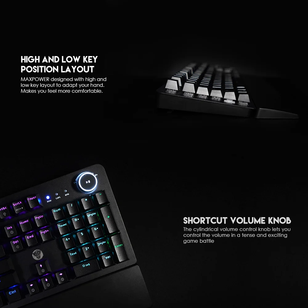 Fantech MK853 V2 Maxpower RGB Macro Supported Mechanical Gaming ...