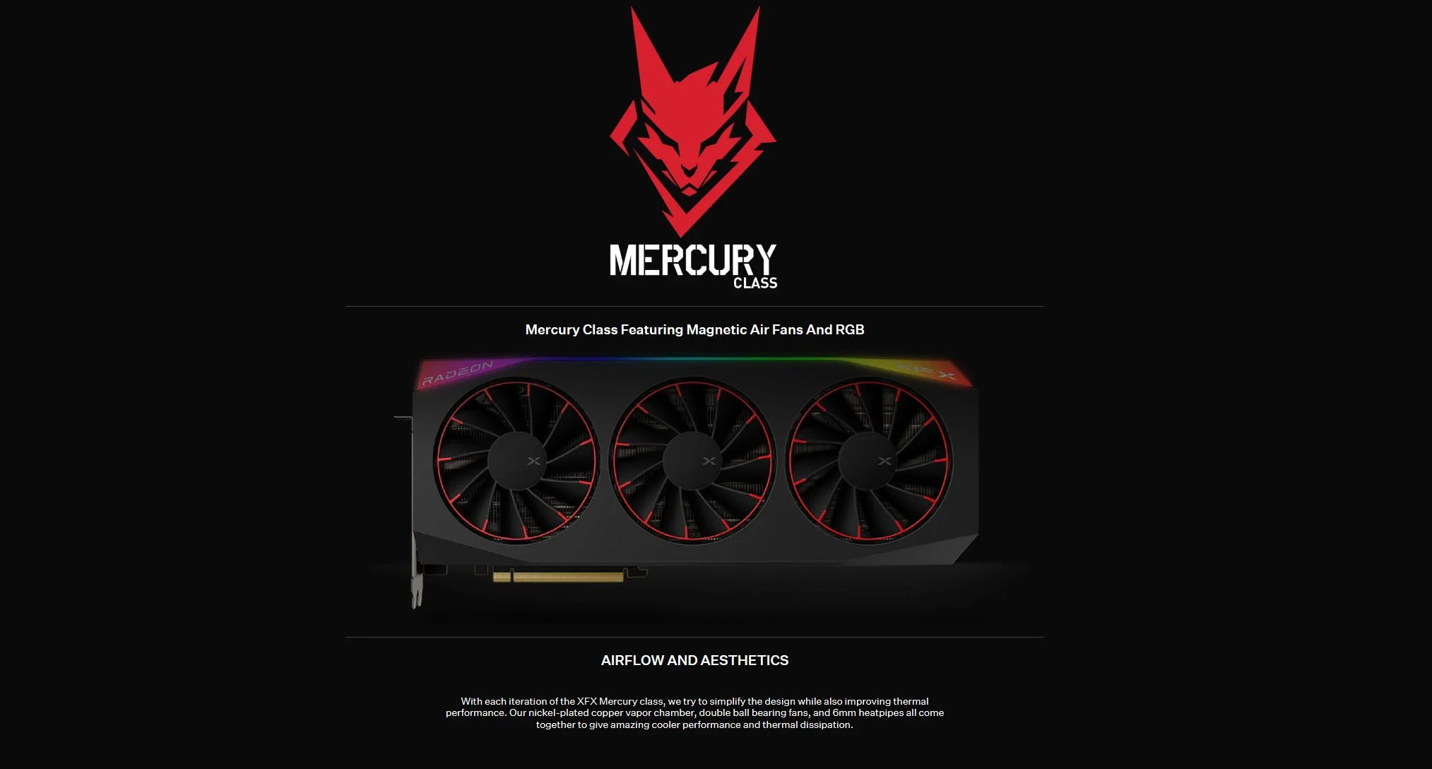 XFX Mercury AMD Radeon RX 9070 XT 16GB OC Magnetic Air Edition with RGB Graphics Card | Bermor ...