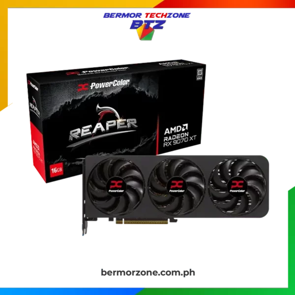 PowerColor Reaper AMD Radeon RX 9070 XT 16GB GDDR6 Graphics Card ...