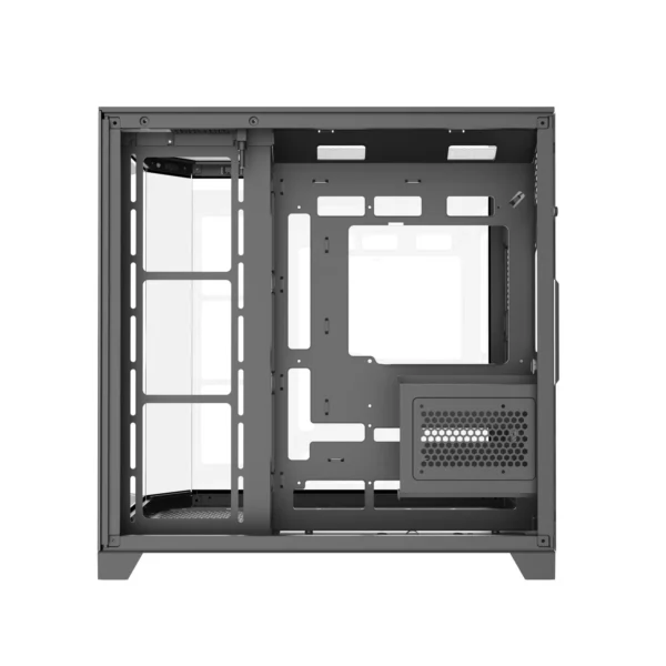 Coolman Zentra Luxe ATX Dual Chamber Case - Black | White | Bermor Techzone BTZ