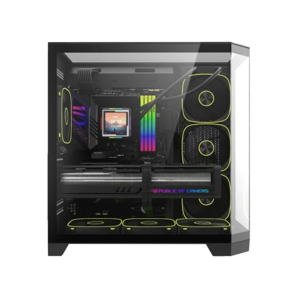 Coolman Zentra Luxe ATX Dual Chamber Case - Black | White | Bermor ...