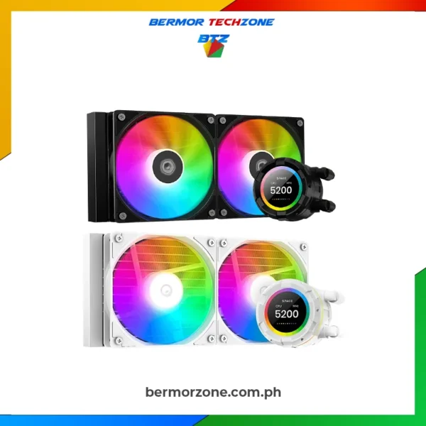 ID Cooling Space SL240 XE 240mm Black | White LCD AIO Liquid Cooling ...