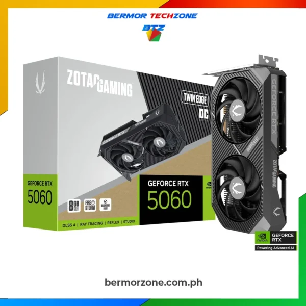 ZOTAC GAMING GeForce RTX 5060 Twin Edge OC 8GB GDDR7 128-bit Graphics ...