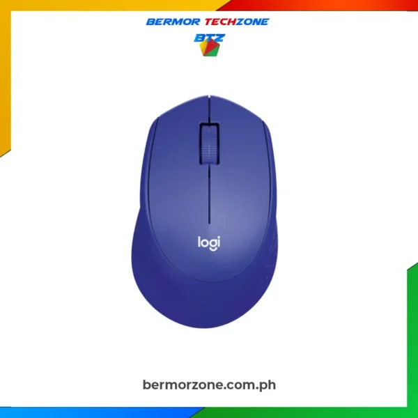 Logitech M331 Silent Plus Wireless Mouse (Blue) | Bermor Techzone BTZ