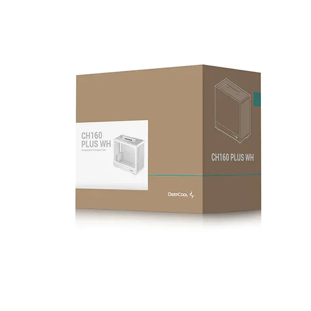 DEEPCOOL CH160 Plus Compact Micro-ATX Computer Case - Black | White ...