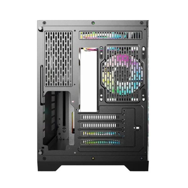 groundZERO Vision M Dual Chamber Micro ATX Chassis with LCD Display ...