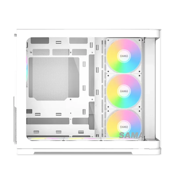 Sama V60 Mid Tower Dual Chamber Design ATX Chassis - Black | White ...