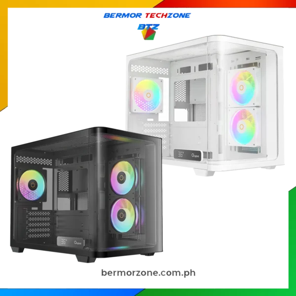 Ocypus Iota C50 Curve ARGB Mini Tower Micro-ATX Chassis with Digital ...